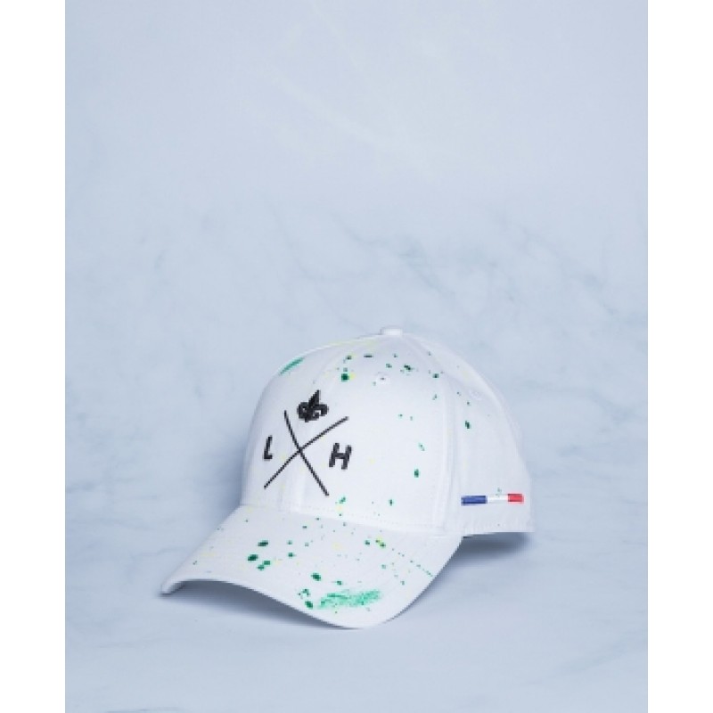 LXH CAP WHITE GREEN PAINT